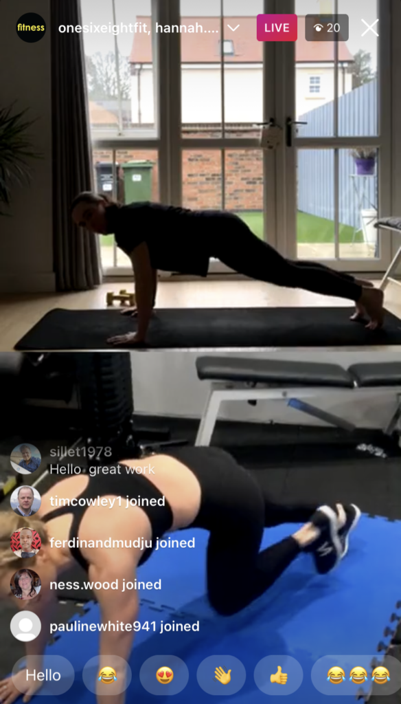 Join us LIVE on Instagram for a FREE workout! | onesixeight: fitness
